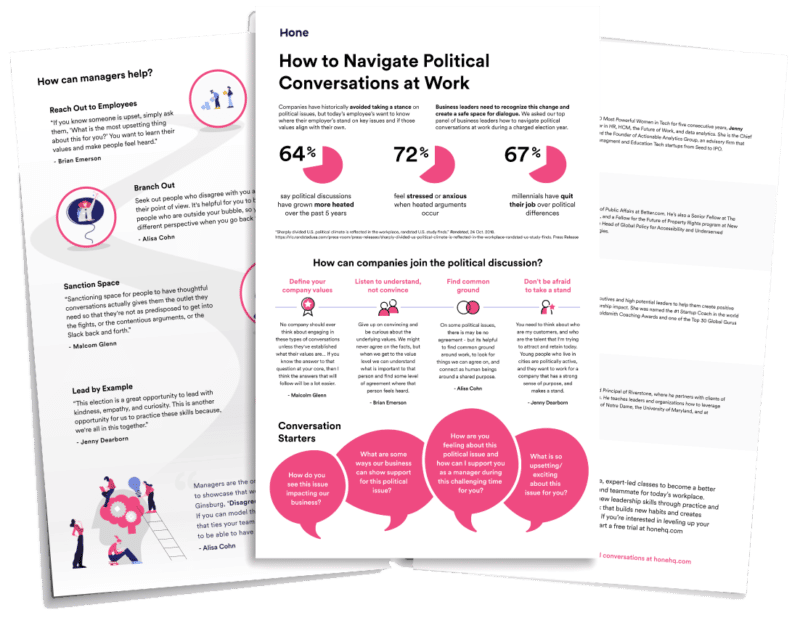Navigate Political Conversations At Work - Infographic