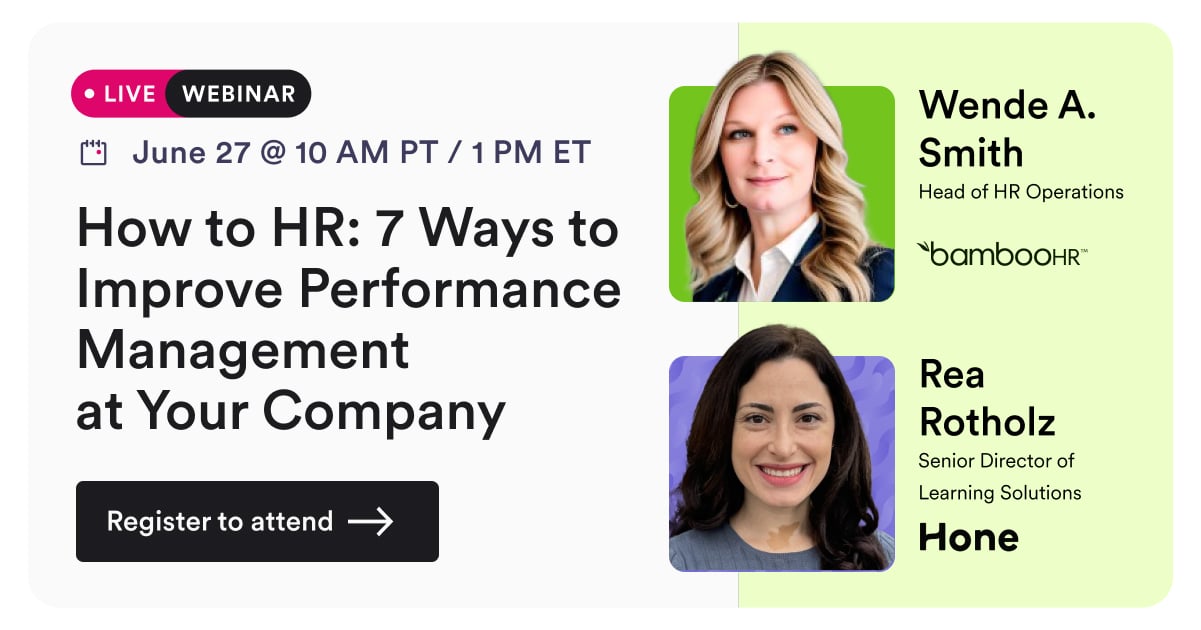 7 Ways To Improve Performance Management At Your Company - Hone